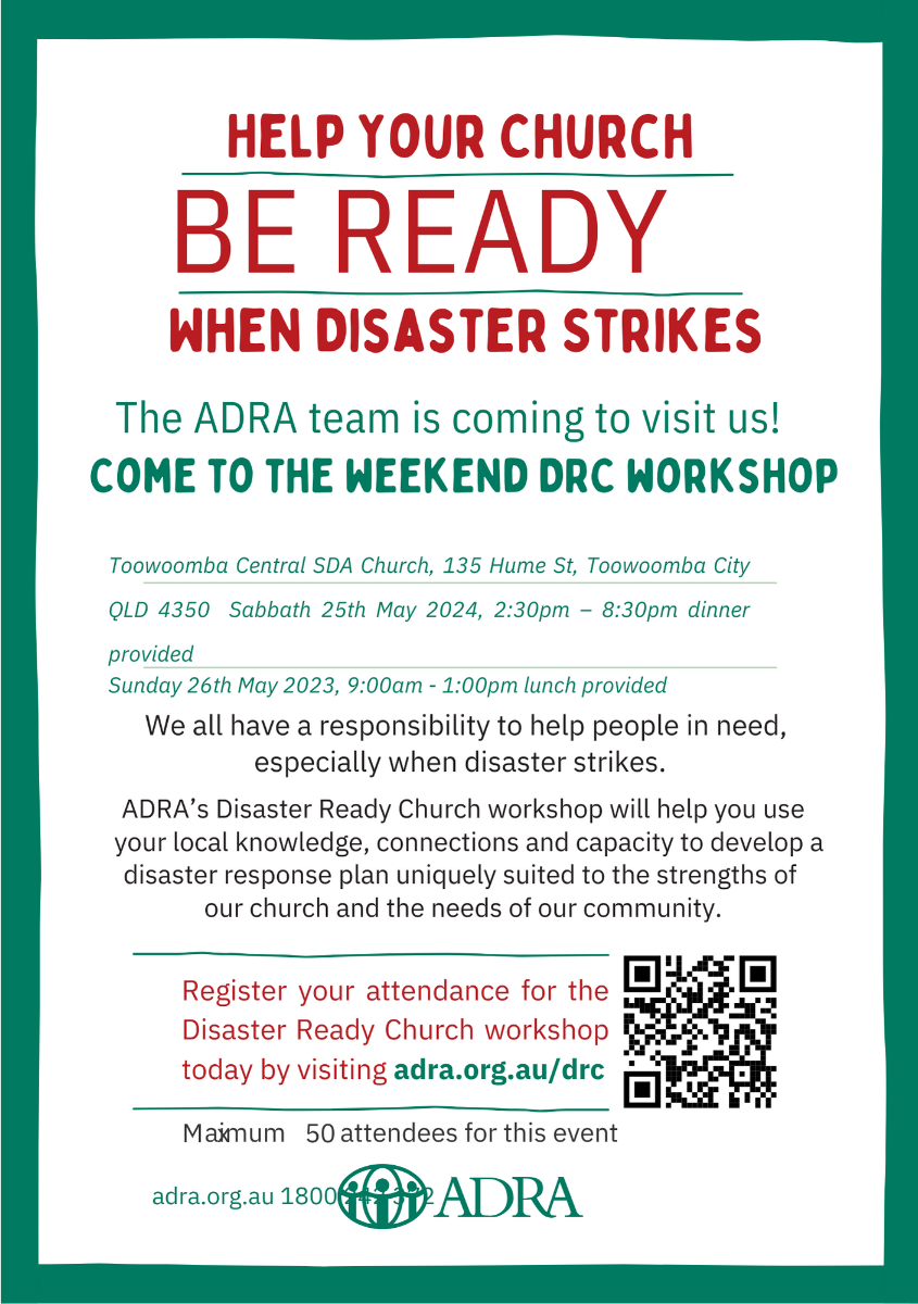 ADRA Disaster Ready Church - Glenvale Seventh-day Adventist Church